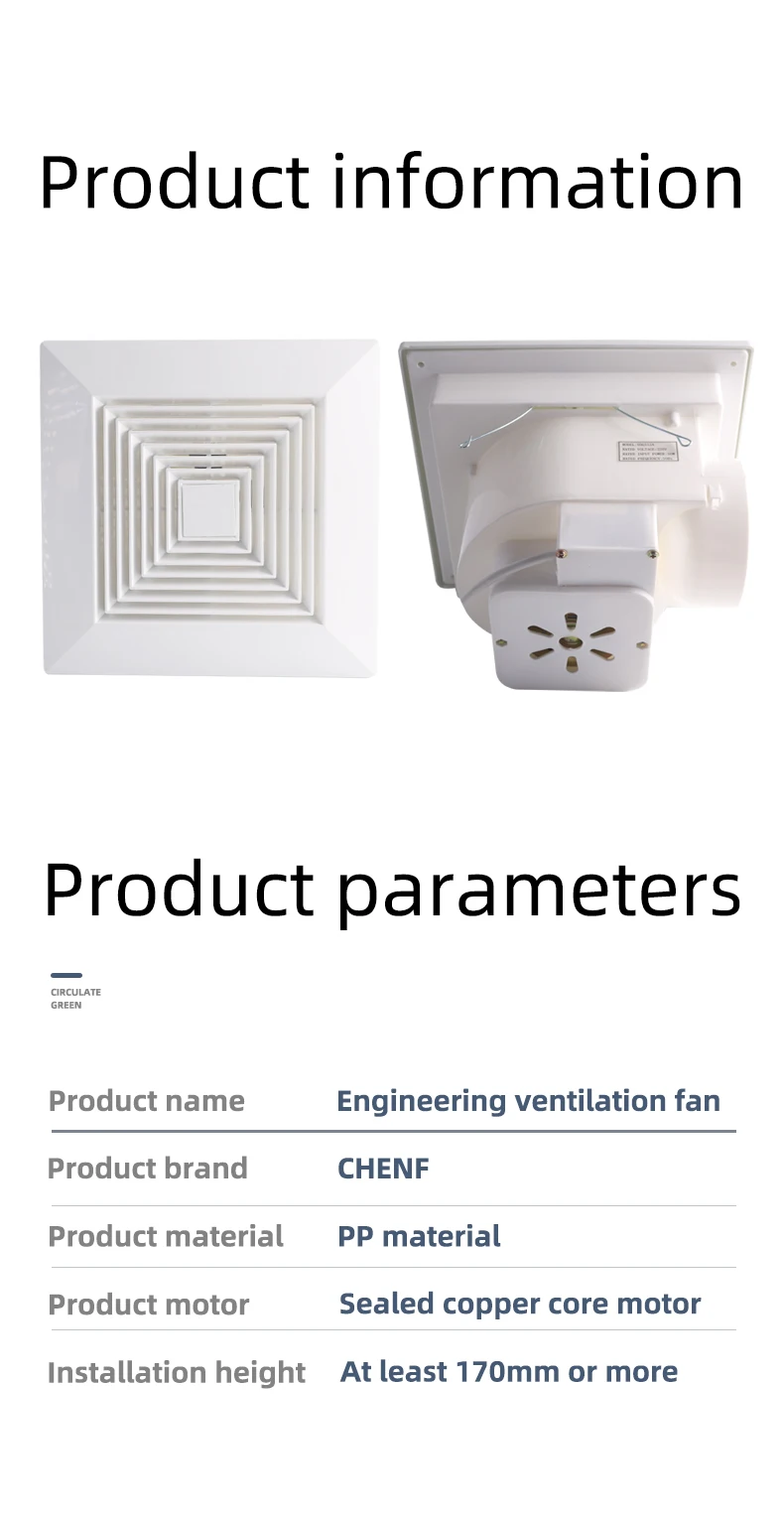 High Quality Ceiling Mounted Exhaust Fans for Your Home