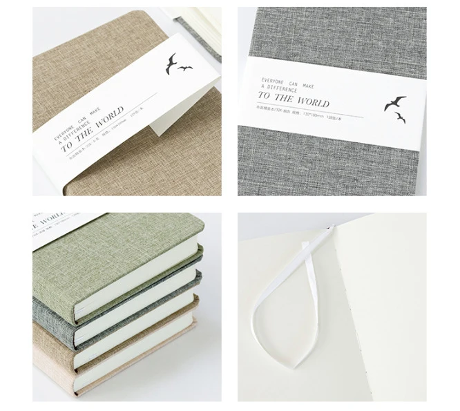 Custom Hardcover Diary - A5 Linen Fabric Cover Journal