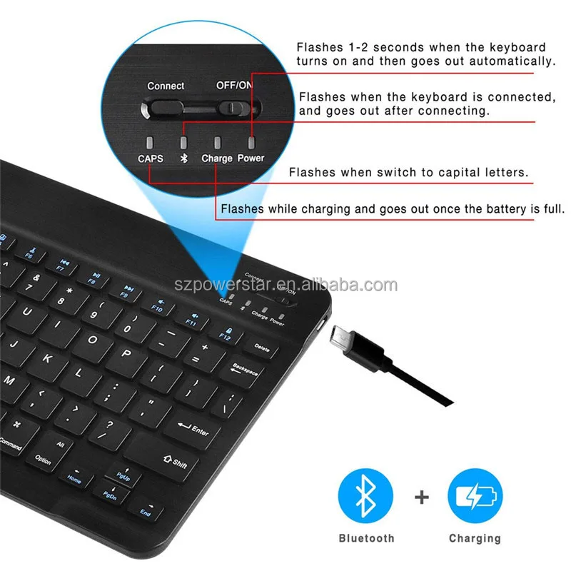 Custom Wireless Keyboard,Bluetooth Keyboard,Rechargeable Usb Keyboard ...
