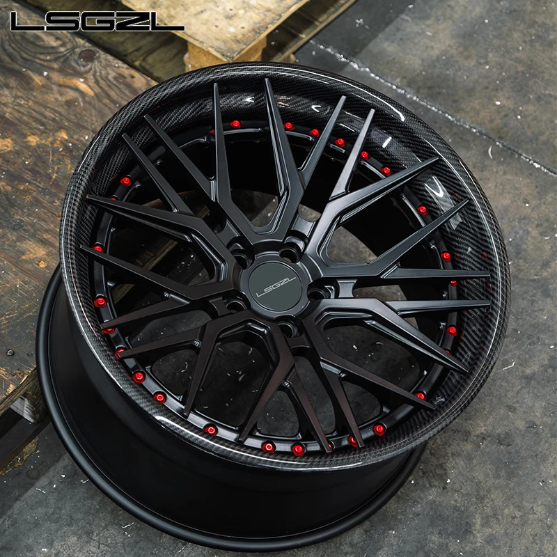 Custom OEM Deep Dish Car Carbon Fiber Wheel for BMW Audi