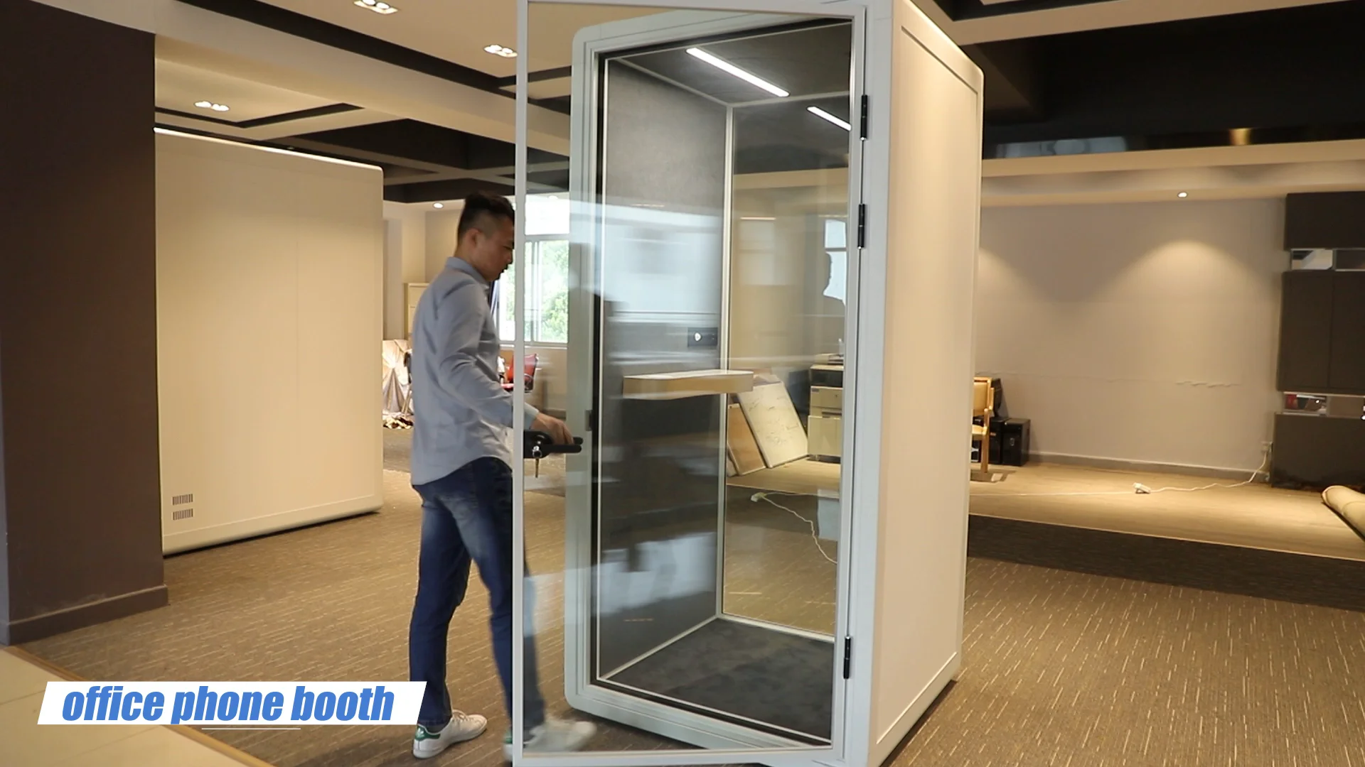 Customized Single Occupant Office Phone Booth Soundproof Telephone ...