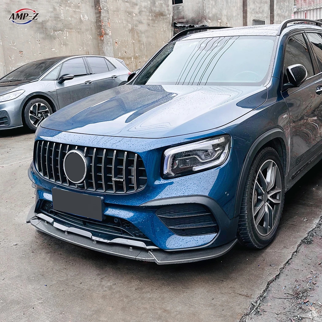 Amp-z X247 Front Lip Splitter Abs Gloss Black Kits For Mercedes Benz ...