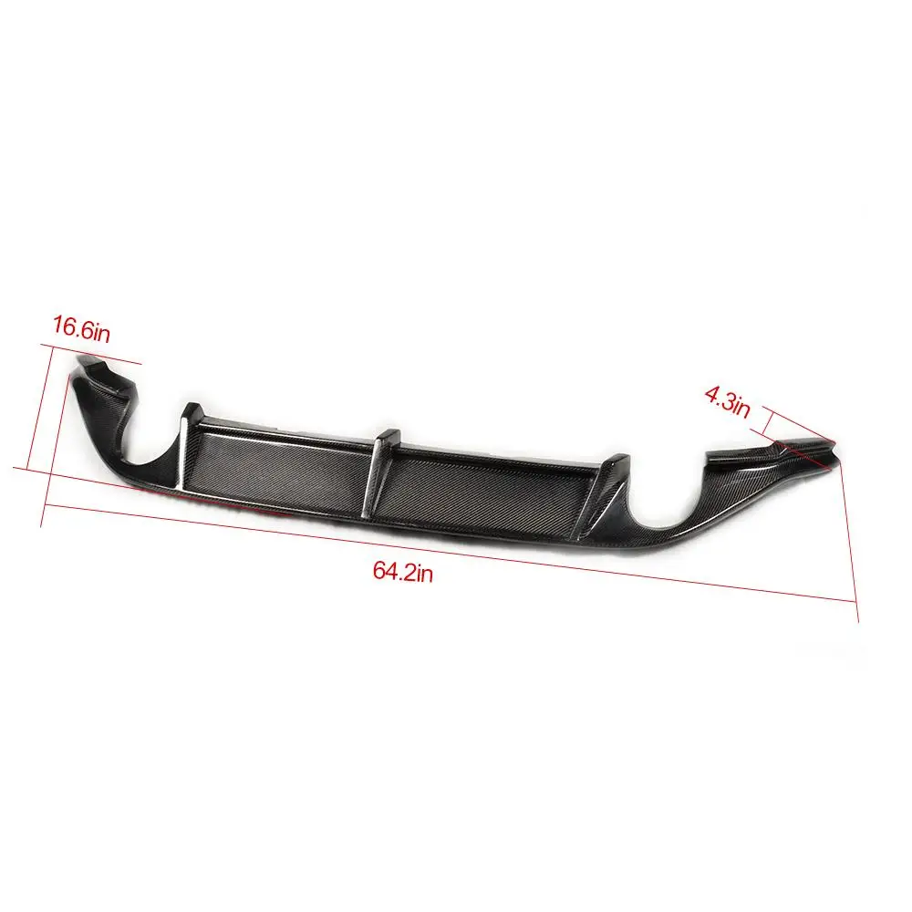 Carbon Fiber MK7 Rear Diffuser Lip for Volkswagen VW Golf 7 GTI VII ...