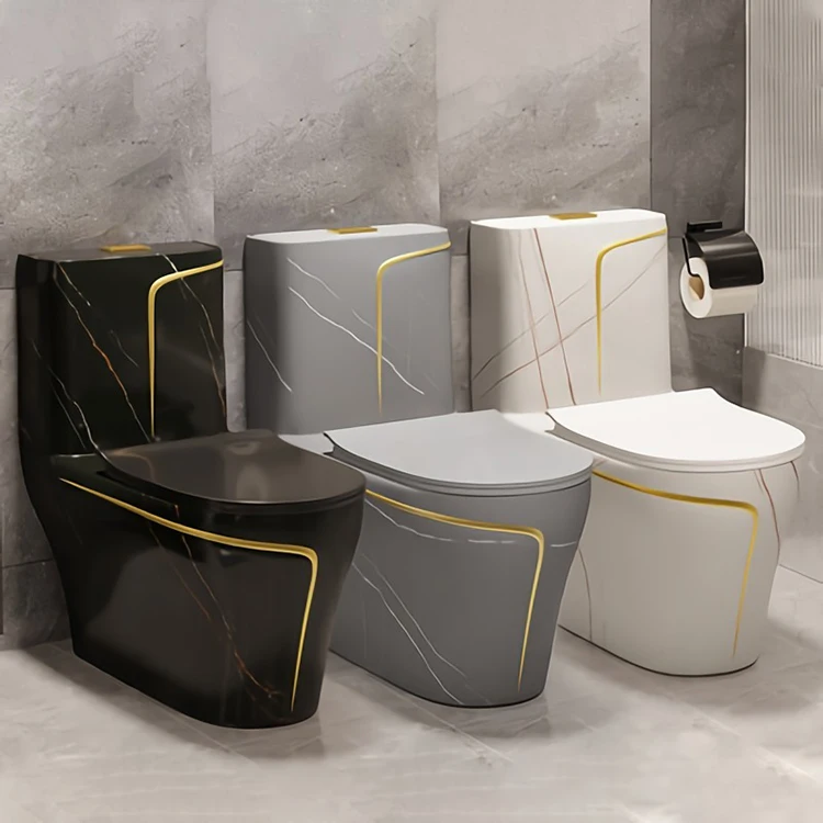 Inodoro Negro Luxury One Piece Bathroom Ceramic Wc Water Closet ...