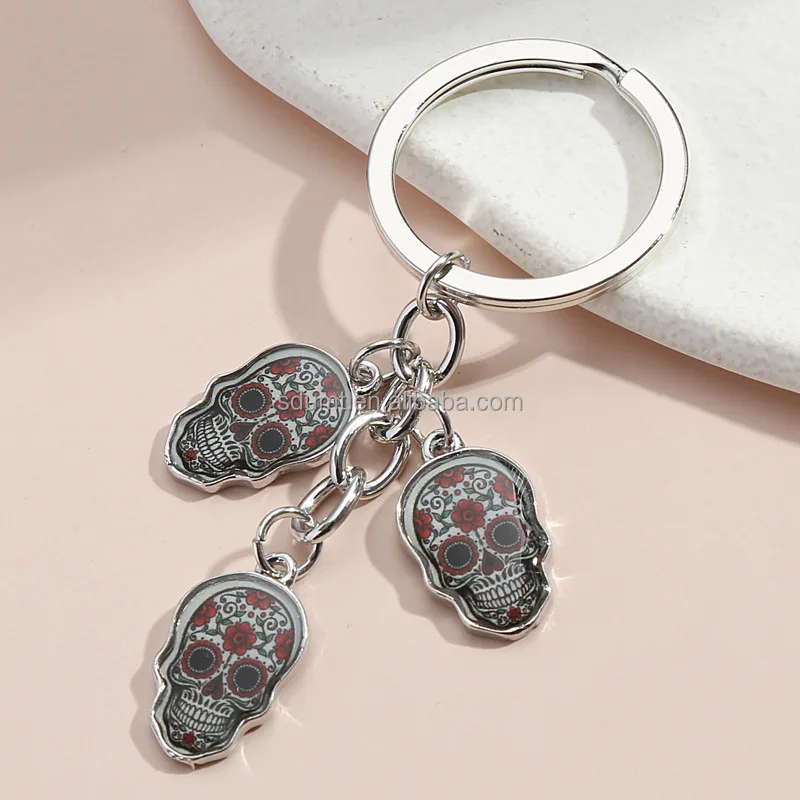Souvenirs Key Chains Day Of The Dead Keychain Metal Key Rings - Buy ...