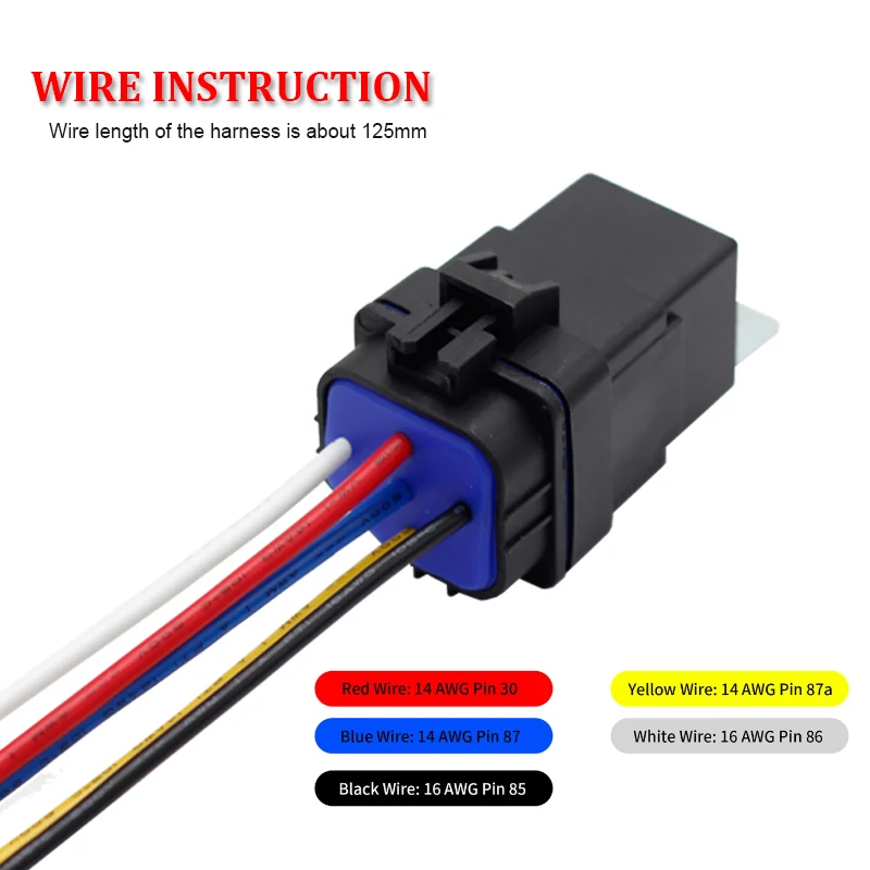 Waterproof 12V 40A Heavy Duty 14AWG SPDT 5 Pin Auto Relay| Alibaba.com