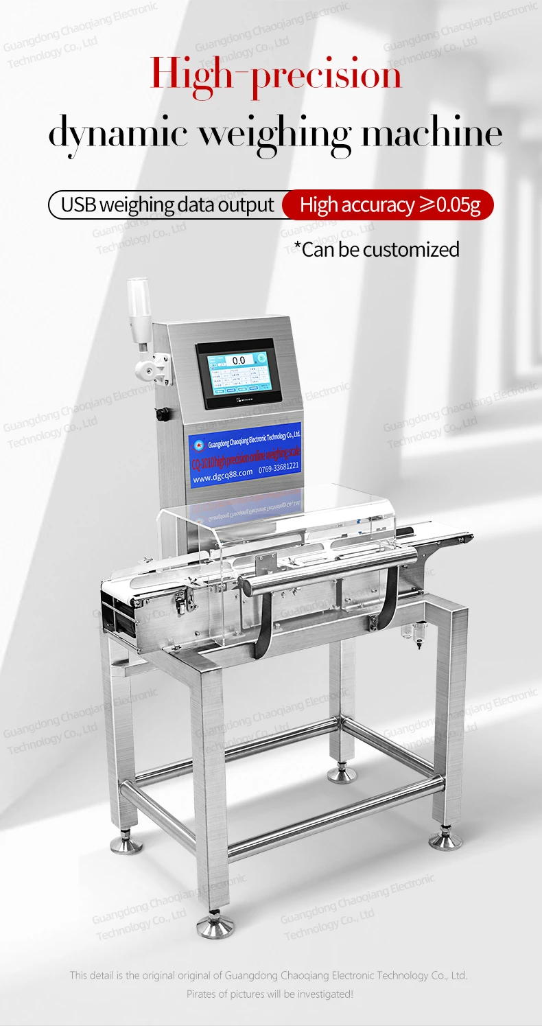 High Precision Online Weighing Machine - Dynamic Belt Weigher Check Weigher