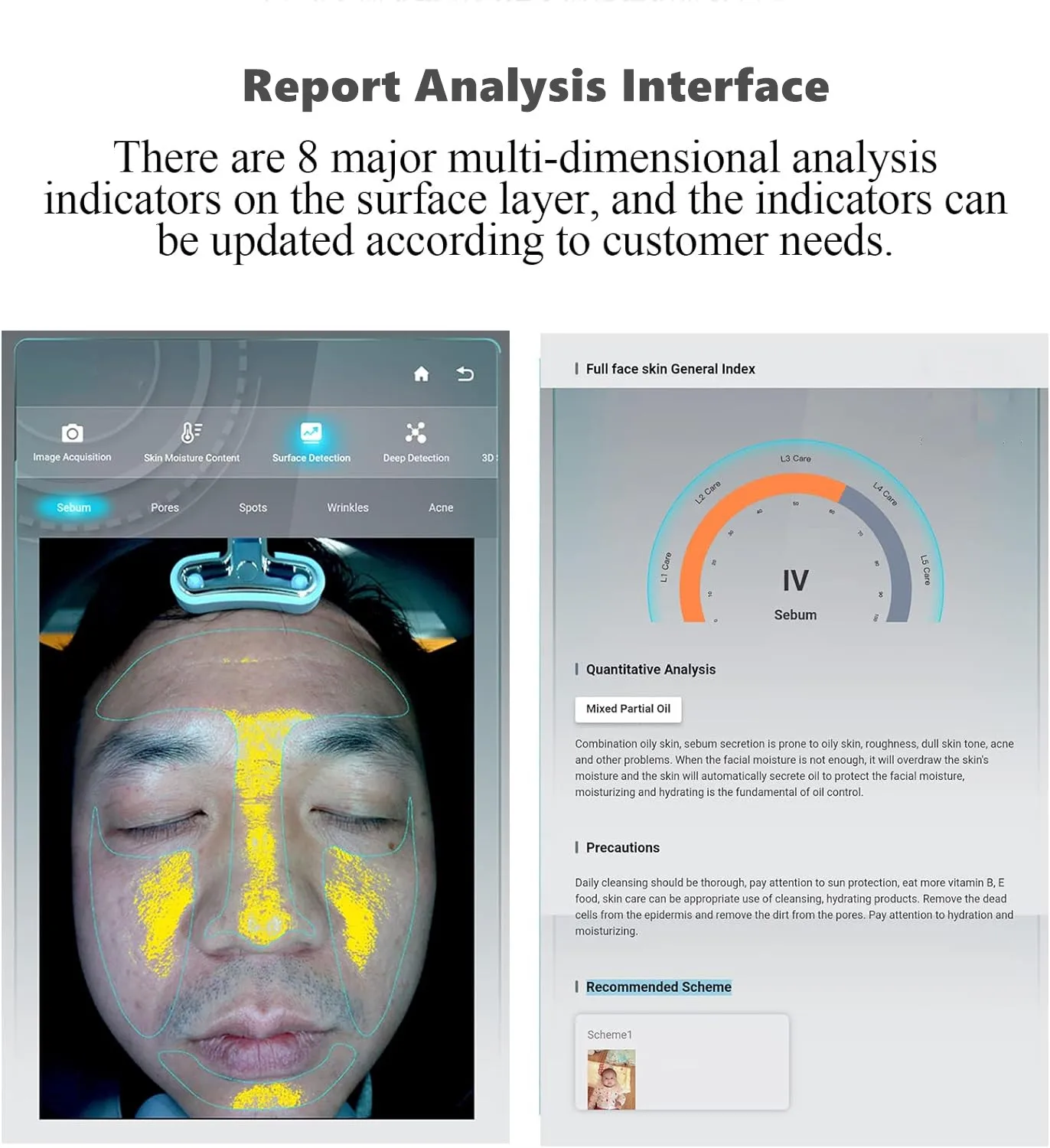 Factory Outlet Ai Magic 3d Mirror Face Analysis System Skin Tester ...