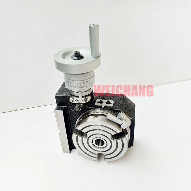 Milling Machine Mini Rotary Table Hv-4 Cnc Manually Rotate The Indexing ...