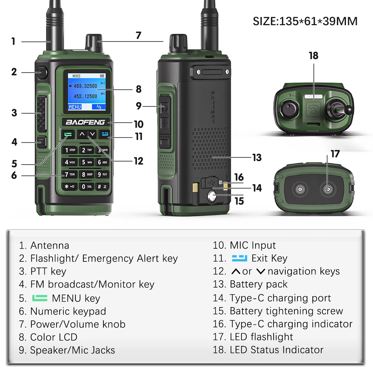 Baofeng UV-17 PRO Walkie Talkie - 999CH Long Range Radio