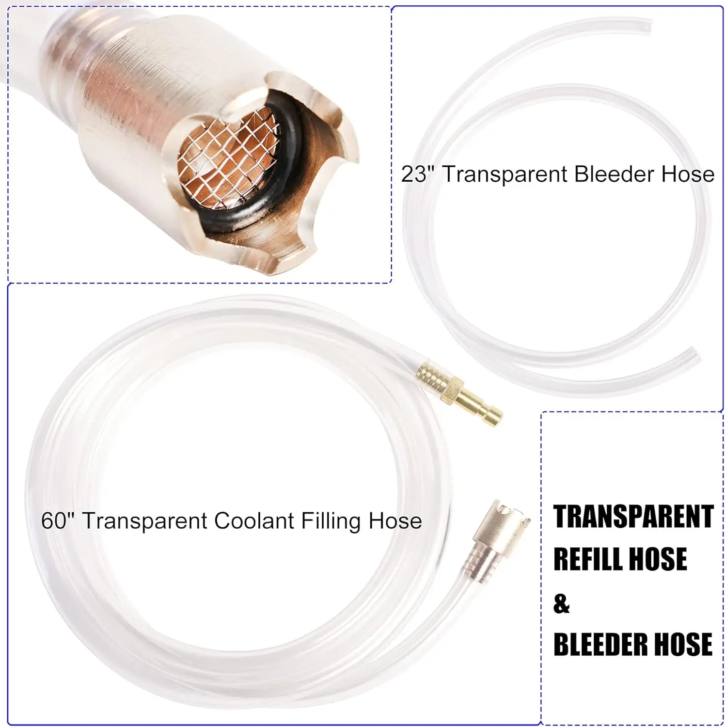 3PCS Cooling System Vacuum Purge Radiator Coolant Refill Tool Kit ...
