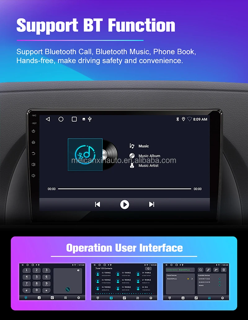 Double Din Car Stereo - Versatile Android Radio Player