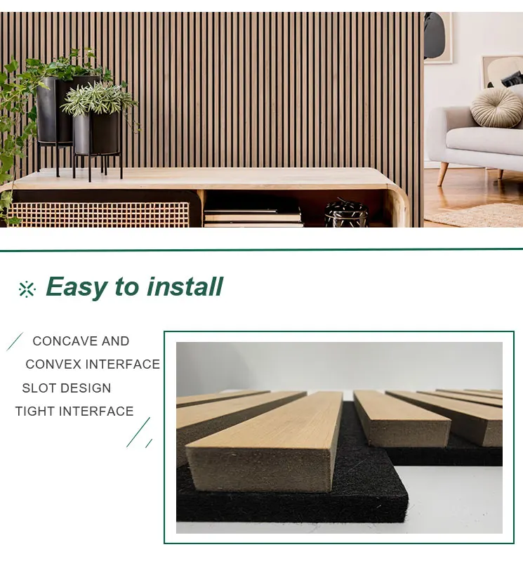 Custom Eco Friendly Wooden Slat Acoustic Sound Proofing Wood Acoustic ...