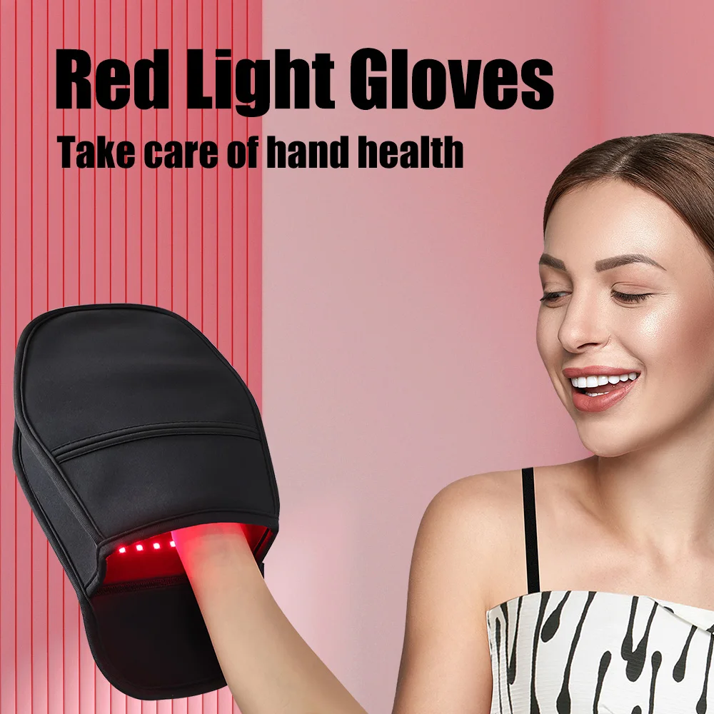 Custom Red Infrared Light Therapy For Pain Hand Relief Therapeutic Gloves Device 880nm 660nm Led ...