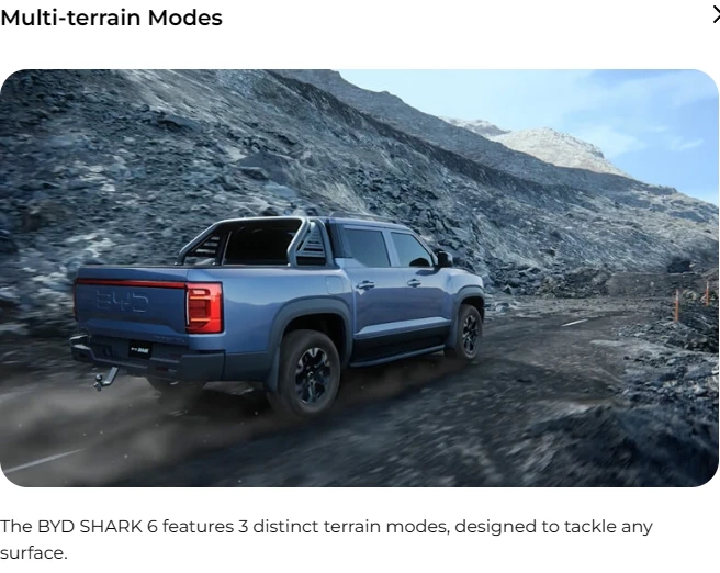BYD Shark 2024 EV Pickup Truck 2025 Plug-in Hybrid 1.5L Turbo