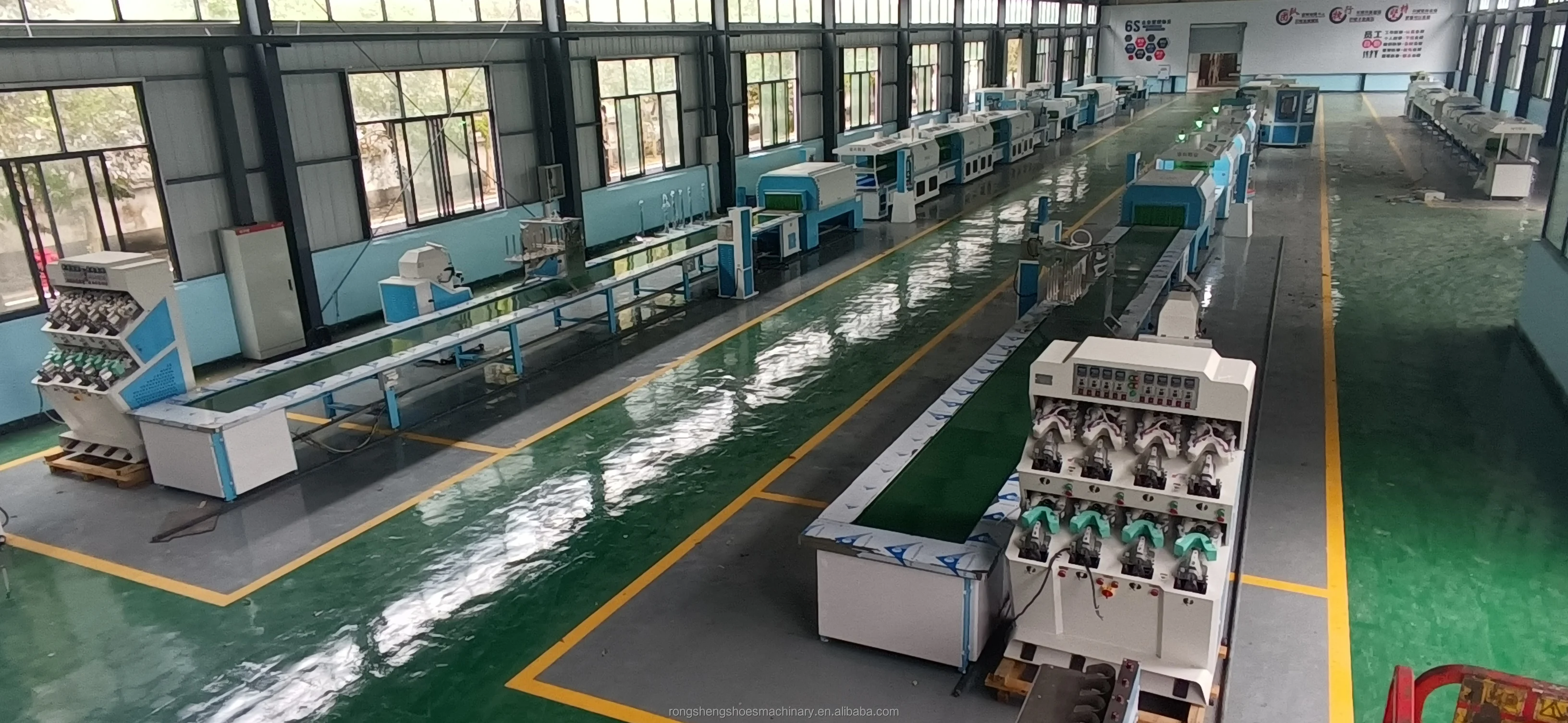 Shoes Making Machine Ronghsneg Finishing Line Sole Shaping Cold And Hot ...
