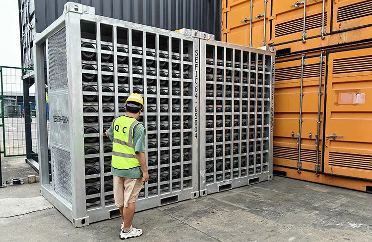 Offshore Nitrogen Gas Cylinder Rack - DNV 2.7-1 Standard