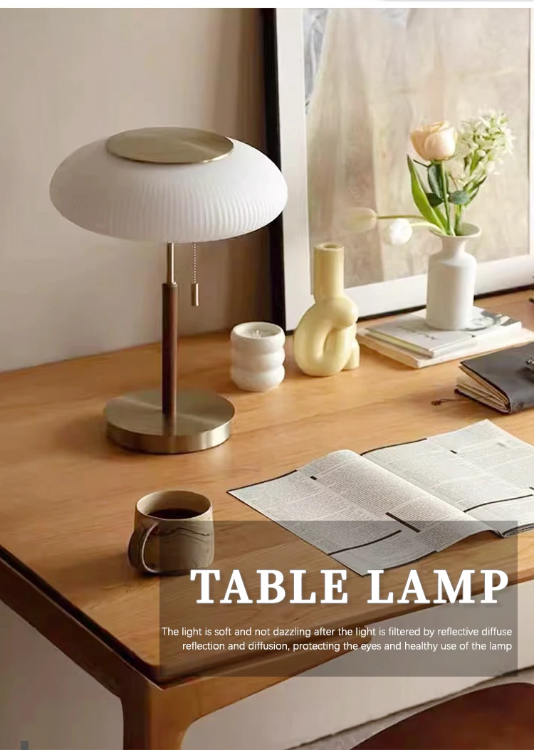 Factory Custom Luxury Office Table Lamp American Luxury Glass Lamp ...