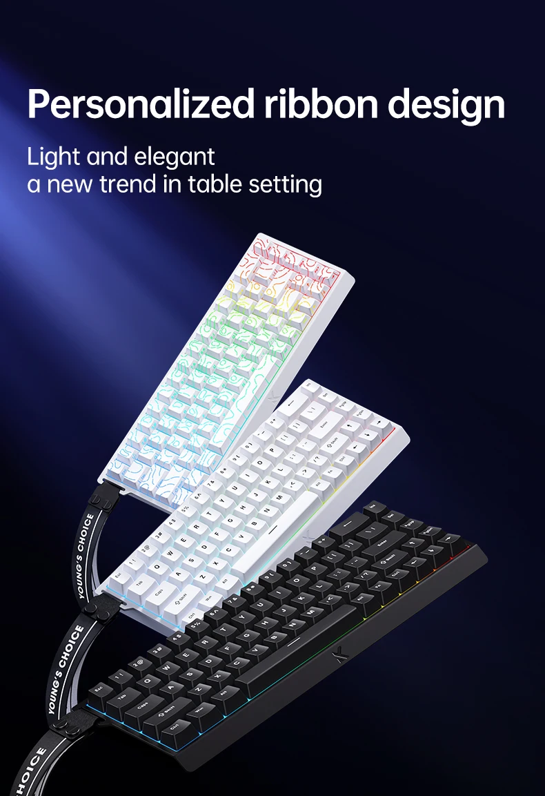 Mchose Ace68 Rgb E-sports Mechanical Wired Keyboard - Customizable Odm