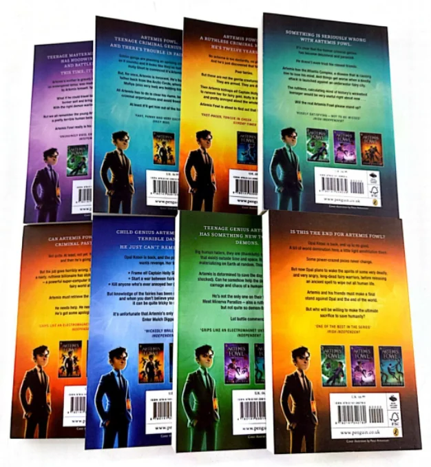 Hot 8 Books/set Artemis Fowl English Story Reading Book Kids Gifts ...