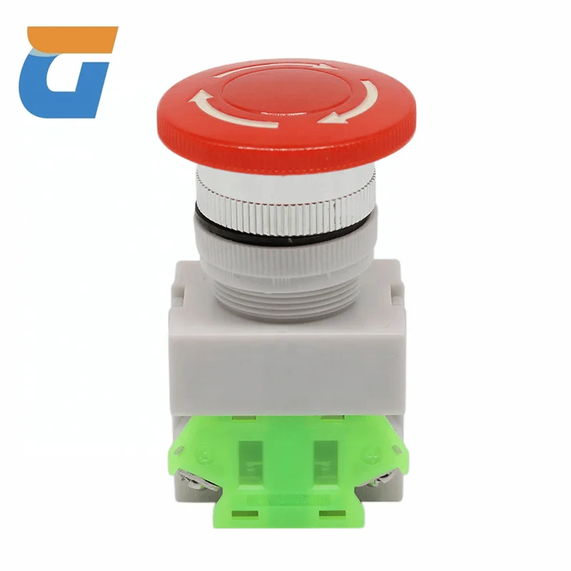 Elevator Mushroom Head Emergency Stop Switch Lay37 Lay7 Pbc Y090-11zs ...