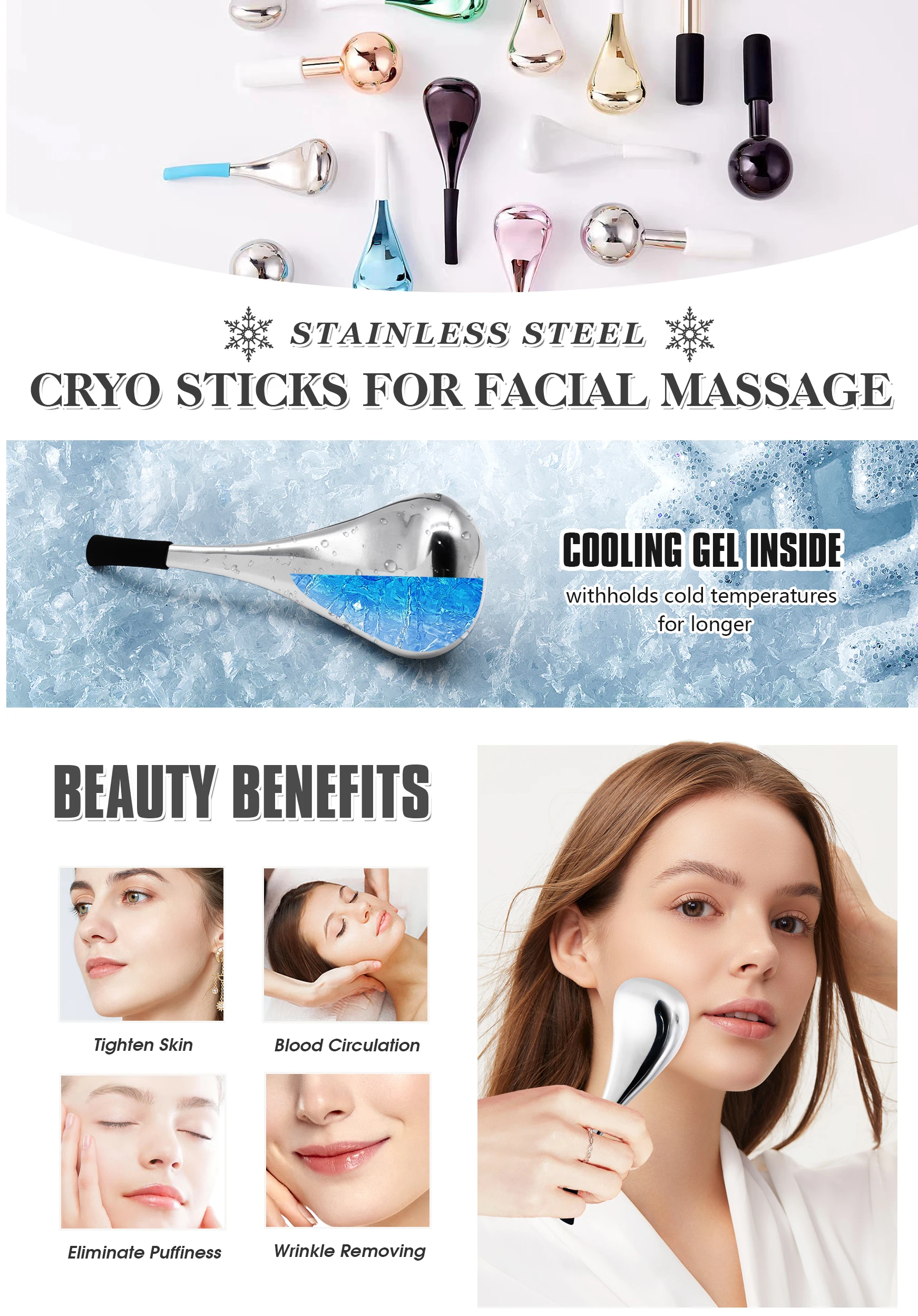 Spoon Lift - Cryo Sticks for Face - Soothe & Tone Skin