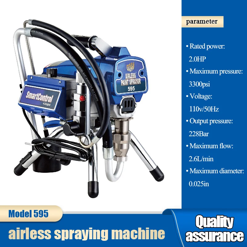 110v 60hz 395 495 595 695 1095 Professional Airless Paint Sprayer With ...