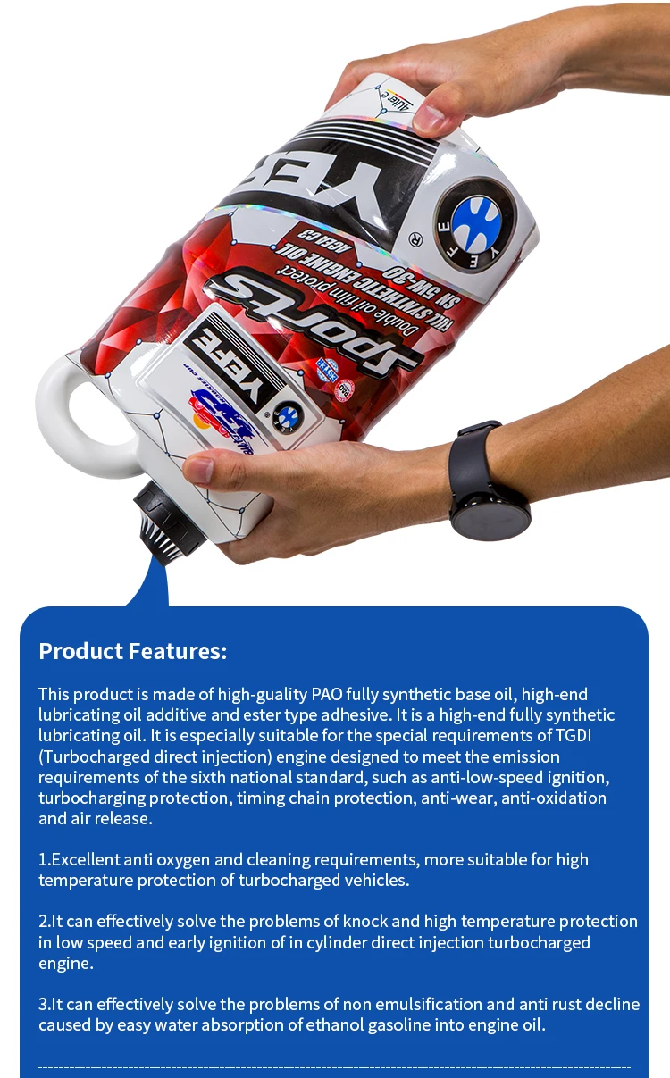 Yefe Professional Factory 5w30 Motor Oil Fully Synthetic Engine Oil For ...