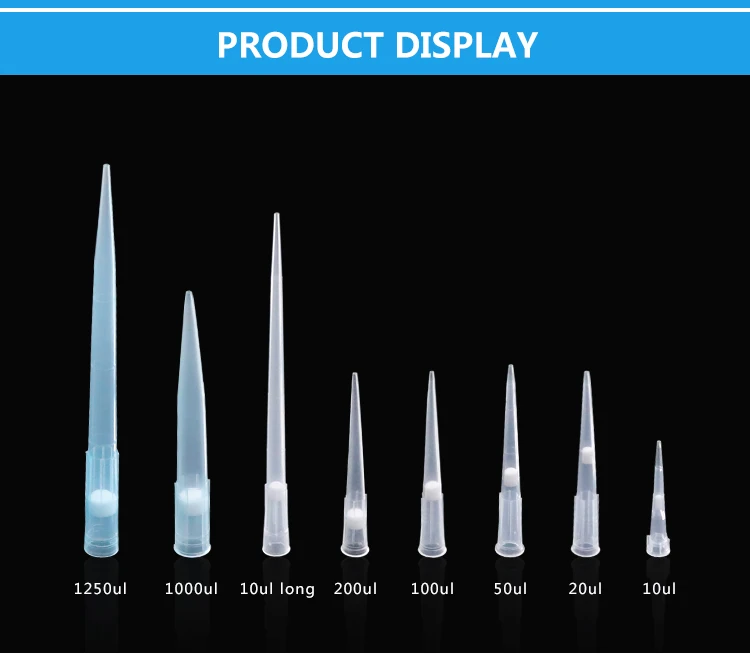 10ul 200ul 1000ul Filter Tips - Sterile & Reliable Pipettes