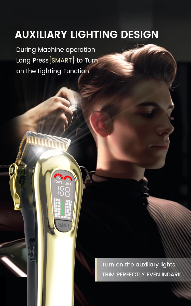 Pritech Large Battery Cordless Hair Cut Machine Professional Hair ...