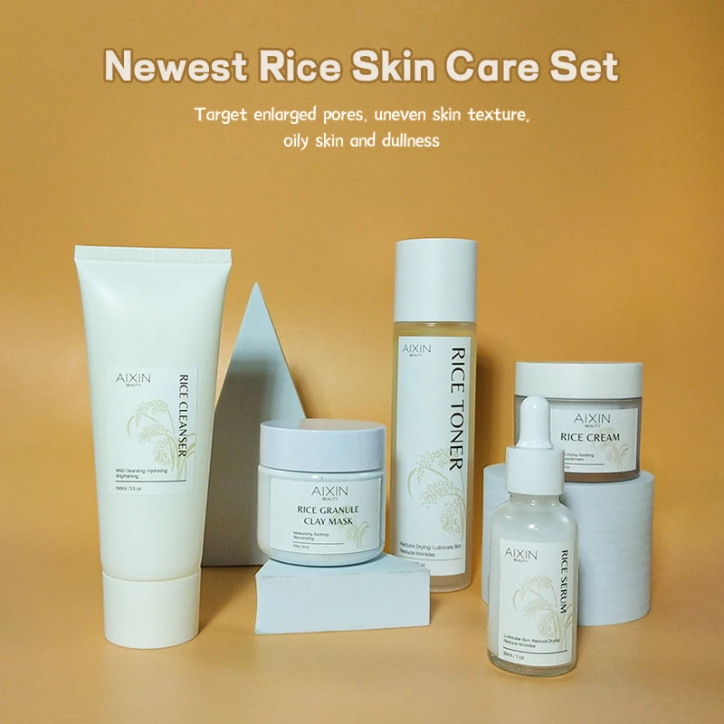 Private Label Skincare Sets Rice Moisturizing Toner for Deep Hydration ...