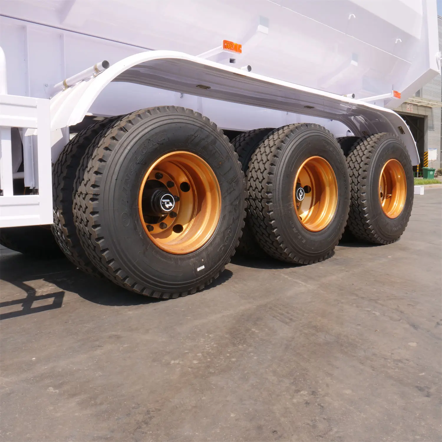 2 Axles 3axle End Dump Tipper Trailer Transport Sand Truck Trailers ...