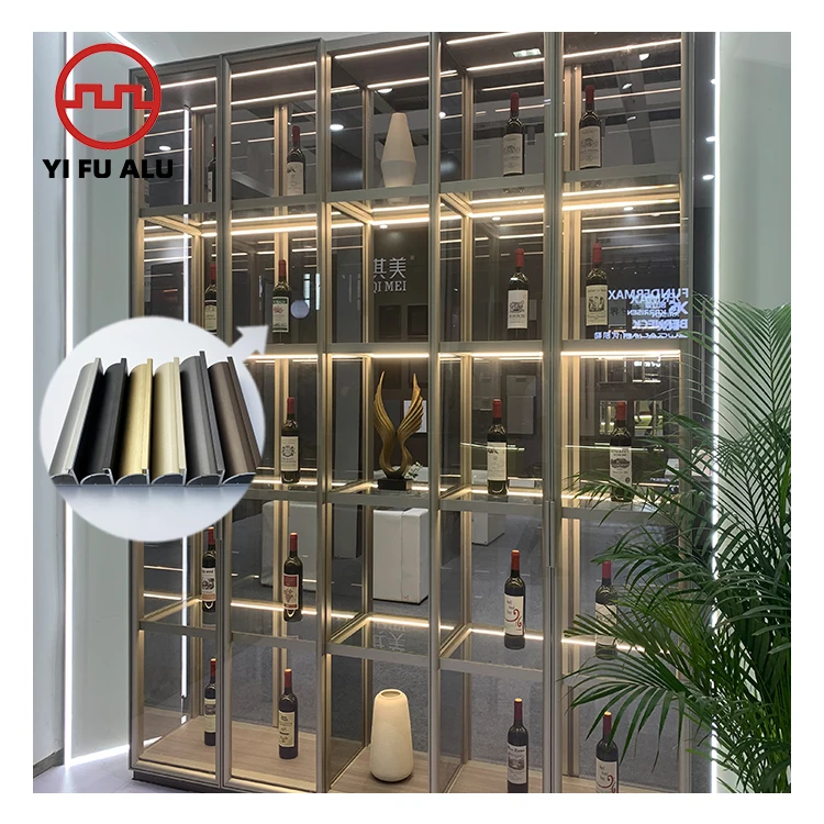 Wardrobe Profil Frame Design Aluminium Cupboard Glass Door Profile ...