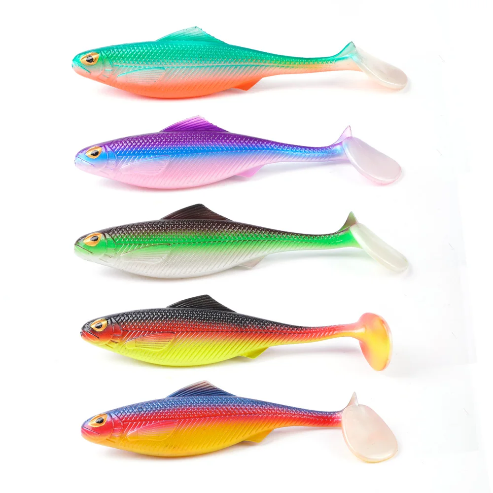 5-10 Inch PVC Rubber Soft Plastic Painted Big Shad Lure