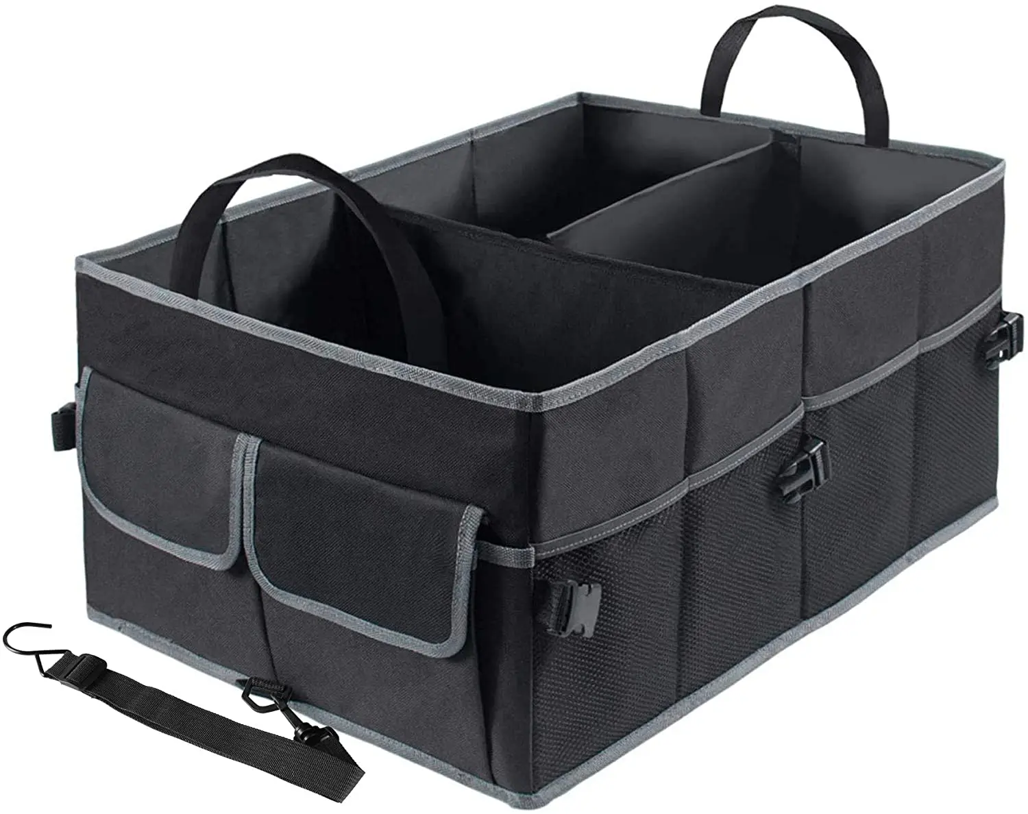 Heavy Duty Multi Pockets Expandable Cargo Storage Organizers Large ...