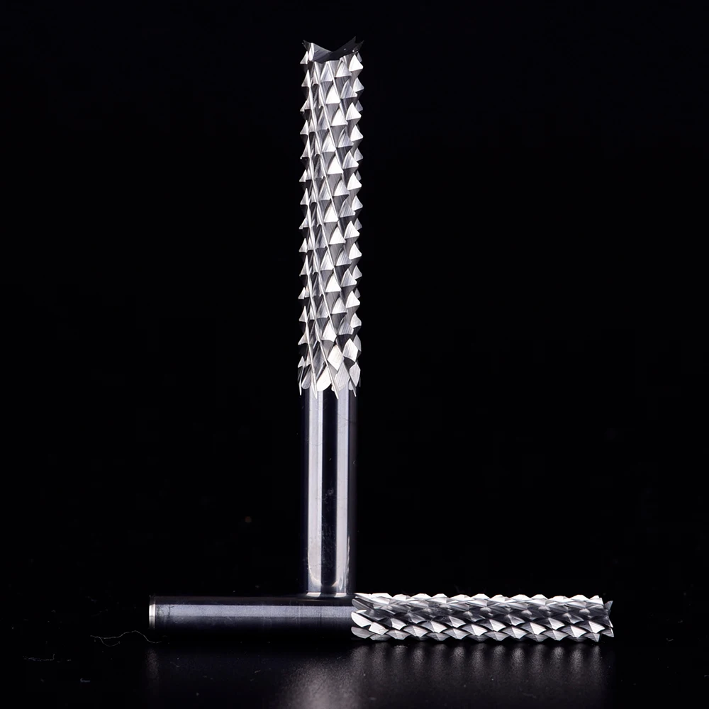 Weix 3.175 Mm Solid Carbide Corn Teeth End Mill for Wood Processing