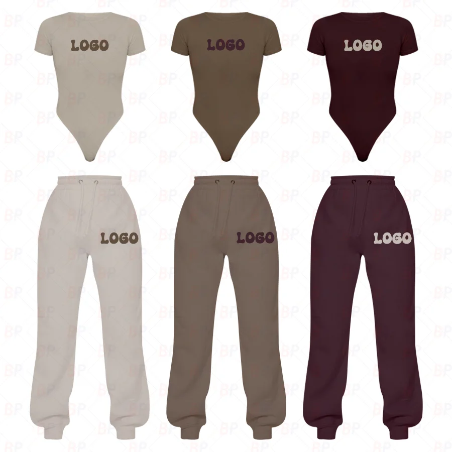 Hot Sell Custom Jogger Set Jogger Sets/lounge Wear Two Piece Set Women ...