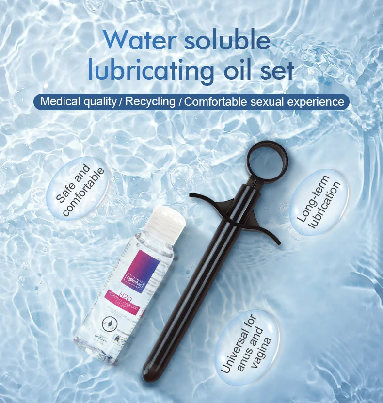 Vagina And Anal Injection Mini Lube Launcher Oil Injector Syringe ...