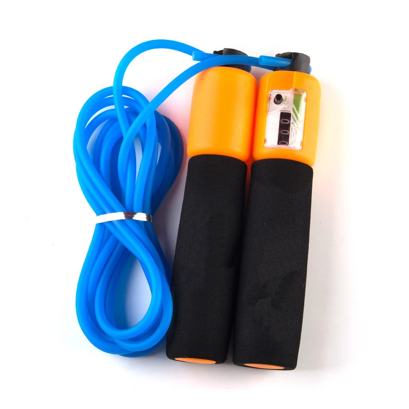 Foam Handle Adjustable Counting Jump Skip Rope Skipping Wire Sports ...