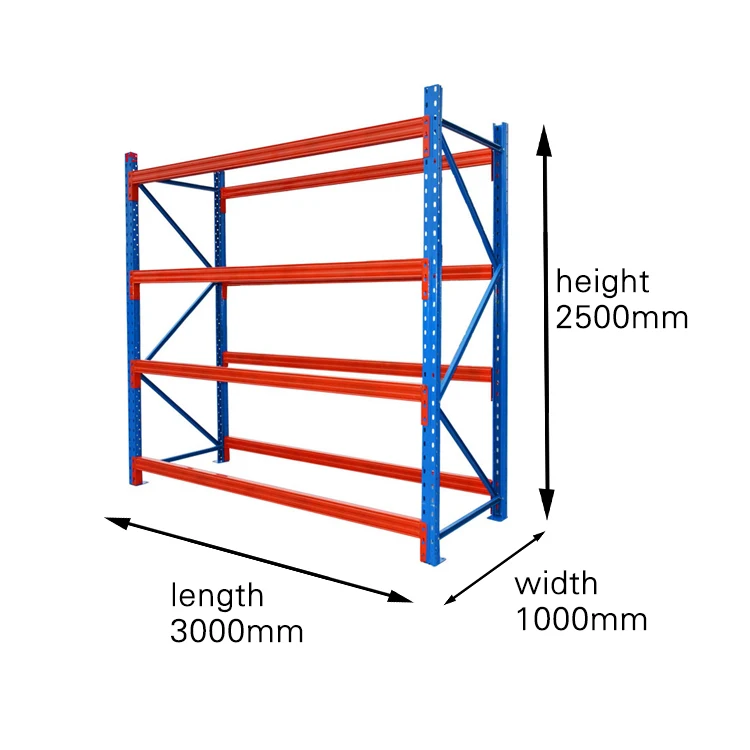 Customized Bearing 3t Steel Heavy Duty Storage Racks Warehouse Store ...