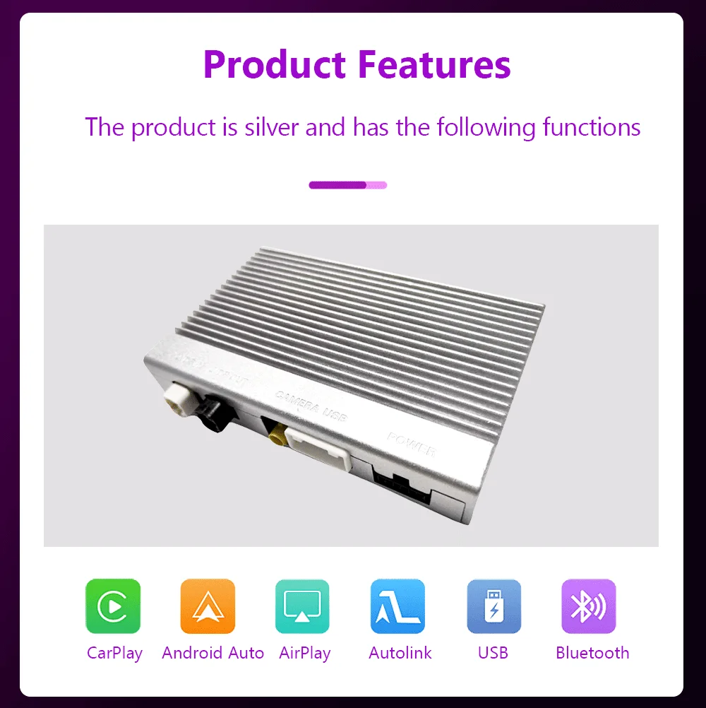 For Volvo V40 2015-2019 Android Auto Interface Decoder Wireless Apple ...