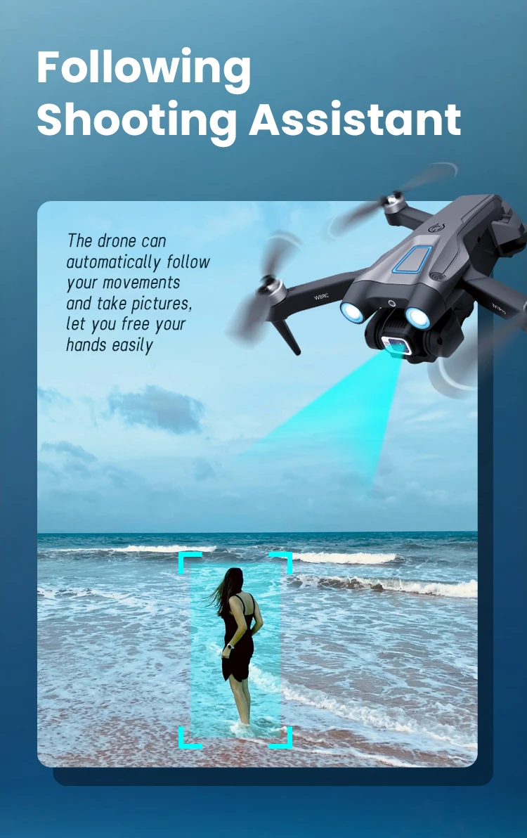 W1 Pro Smart Drone - 15mins Flight Time & Obstacle Avoidance