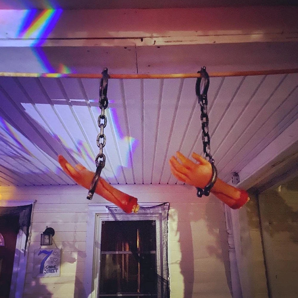 Latex Halloween Hand Prop Realistic Human Arm Hands Bloody Dead Body ...