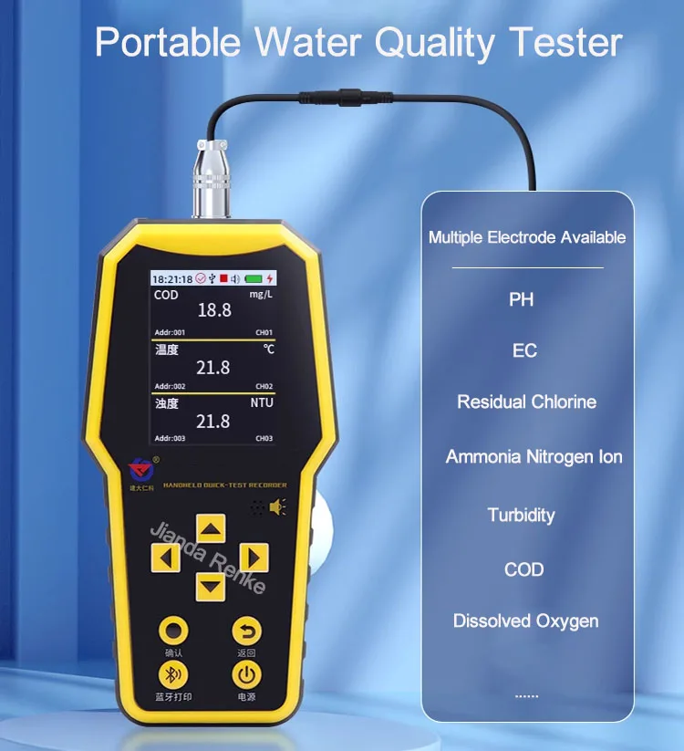 Renke Portable Water COD PH EC Dissolved Oxygen Analyzer
