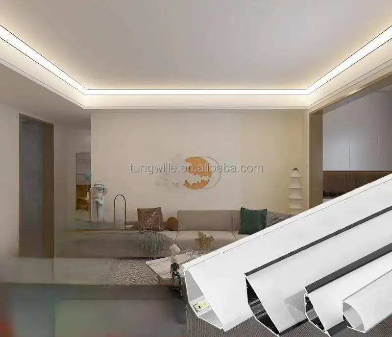 60x60mm Corner Aluminum LED Profile for Up Down LED Strip Light ...