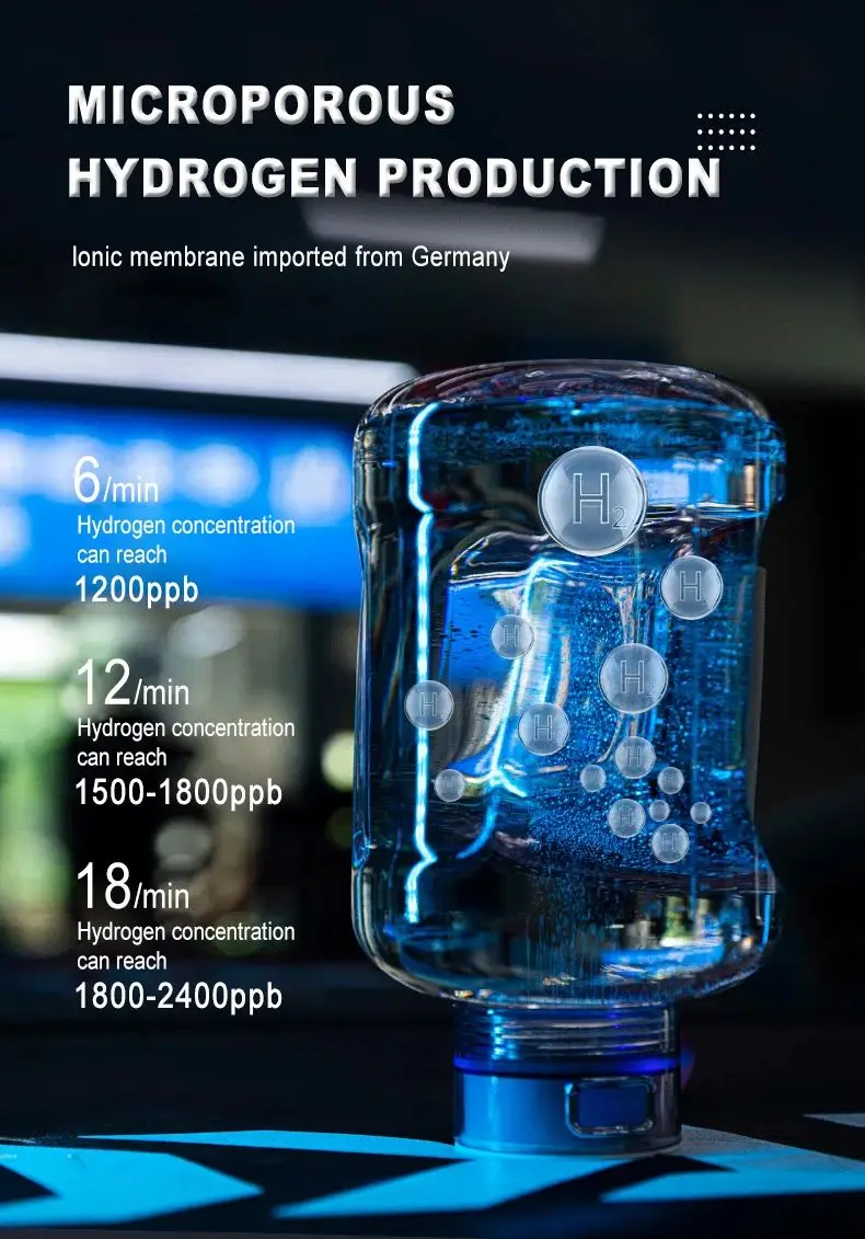 Hydrogen Rich Water Bottle 1.5l Large Capacity Portable Alkaline ...