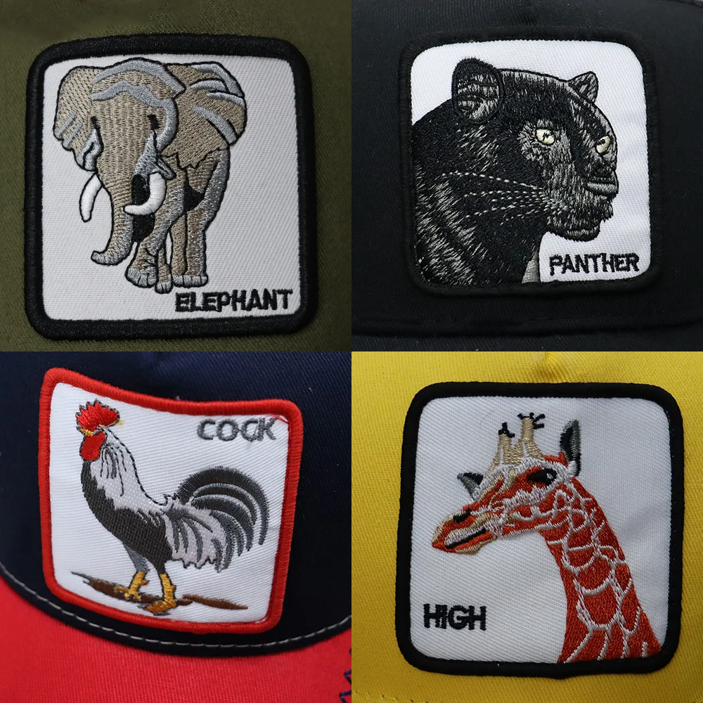 2023 New Arrival Custom Embroidery Animal Snapback Hats Cartoon Mesh ...