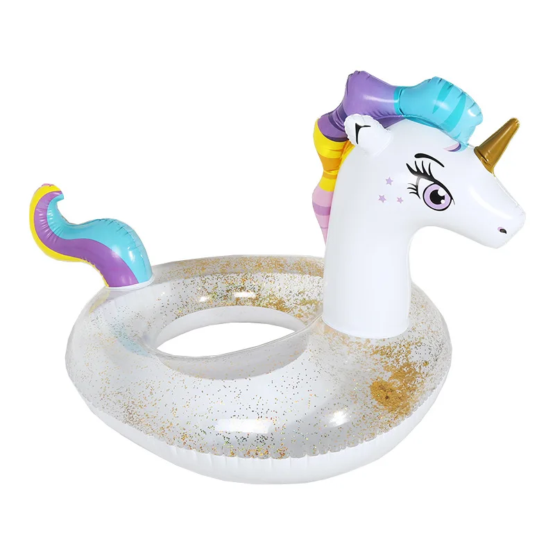 High Quality Sequin Unicorn Pool Float Inflatable Swimming Ring Kids ...