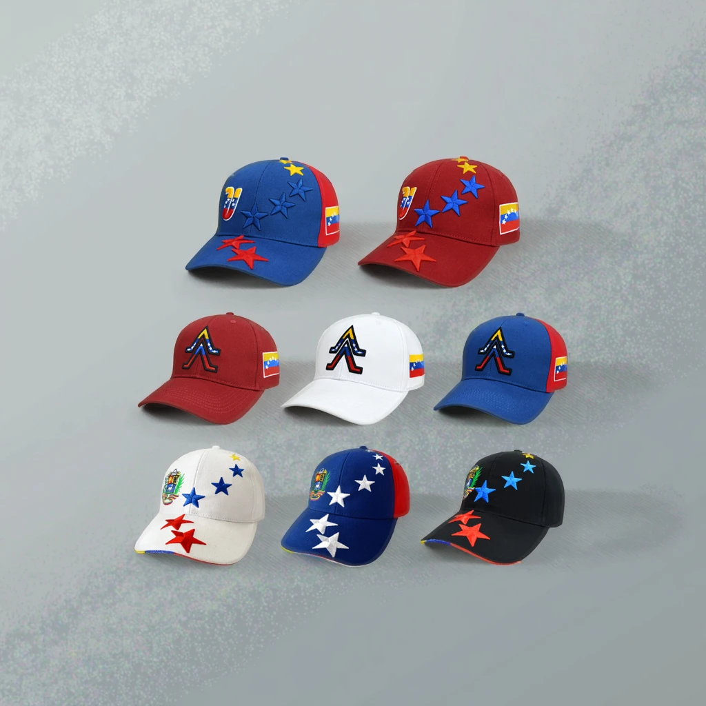 Premium Fashion Cotton 3d Puff Embroidery Venezuela Hat Curved Brim ...