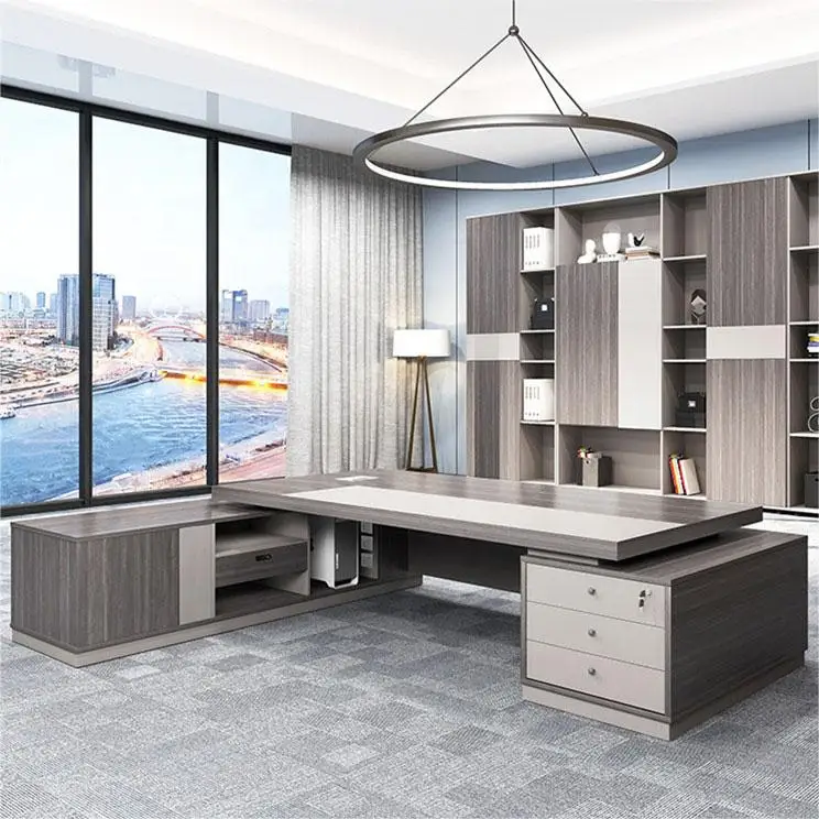Luxury Modern Wooden Boss Office Table Design Office Table Executive ...